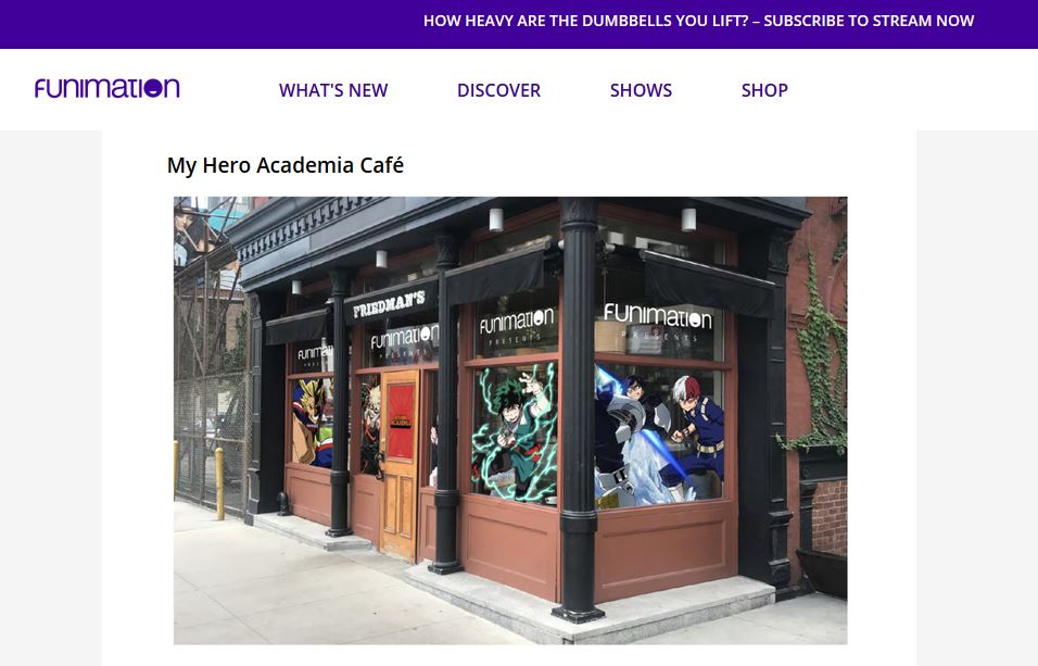 My Hero Academia Cafe in New York – Empath Meets Anime